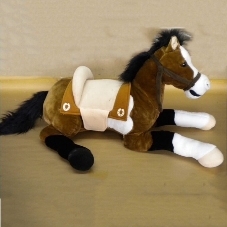 CABALLO ECHADO GIGANTE CON SONIDO – Mayorista de peluches